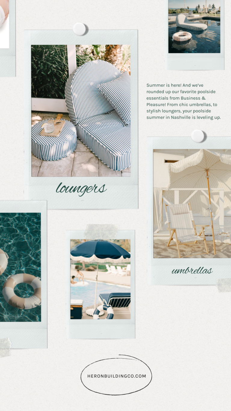 Our Favorite Poolside Essentials from Business & Pleasure - Heron ...